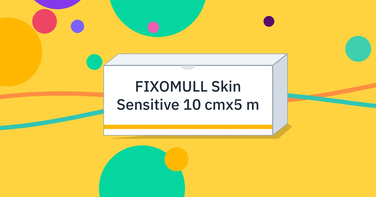 Symbolbild: Packung mit der Aufschrift FIXOMULL Skin Sensitive 10 cmx5 m (PZN 16032054) – Verfügbarkeit und Bezug in Apotheken in Frankfurt am Main