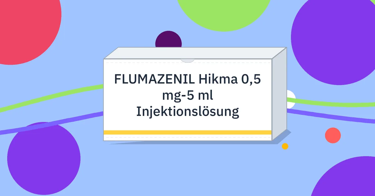 Symbolbild: Packung mit der Aufschrift FLUMAZENIL Hikma 0,5 mg-5 ml Injektionslösung (PZN 01326057) – Verfügbarkeit und Bezug in Apotheken in Frankfurt am Main