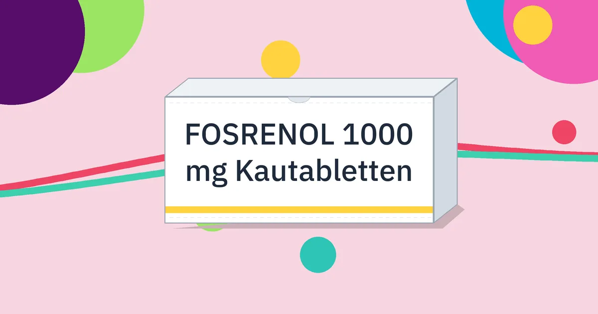 Symbolbild: Packung mit der Aufschrift FOSRENOL 1000 mg Kautabletten (PZN 18085066) – Verfügbarkeit und Bezug in Apotheken in Frankfurt am Main
