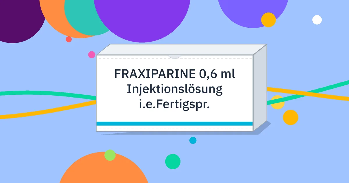 Symbolbild: Packung mit der Aufschrift FRAXIPARINE 0,6 ml Injektionslösung i.e.Fertigspr. (PZN 04781187) – Verfügbarkeit und Bezug in Apotheken in Frankfurt am Main