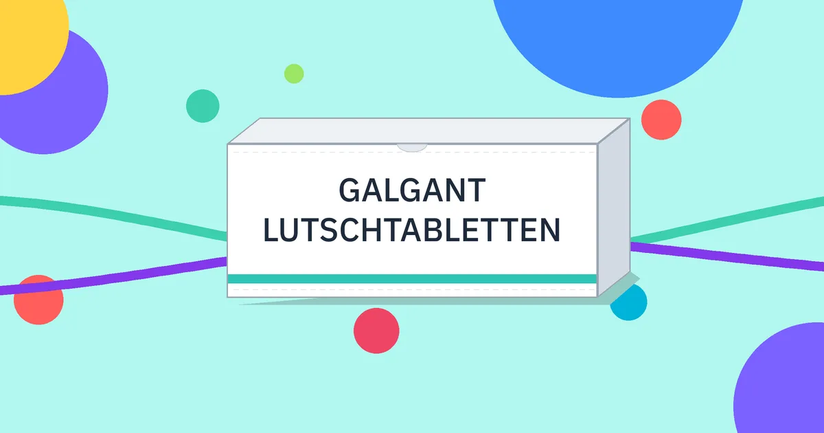 Symbolbild: Packung mit der Aufschrift GALGANT LUTSCHTABLETTEN (PZN 19870011) – Verfügbarkeit und Bezug in Apotheken in Frankfurt am Main