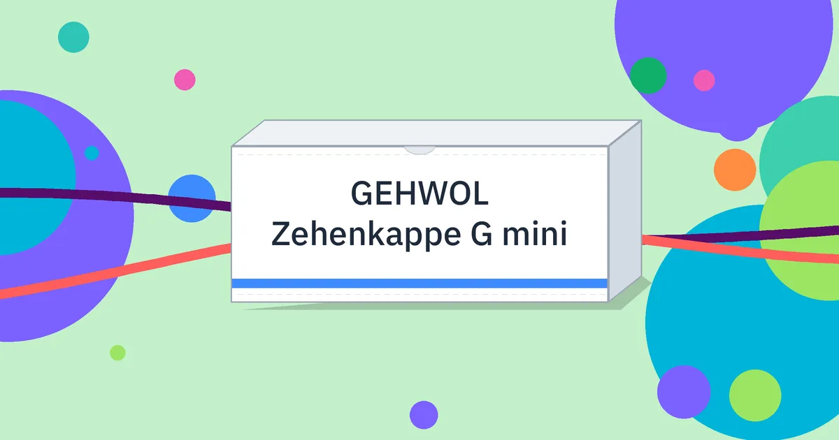 Symbolbild: Packung mit der Aufschrift GEHWOL Zehenkappe G mini (PZN 01075394) – Verfügbarkeit und Bezug in Apotheken in Frankfurt am Main