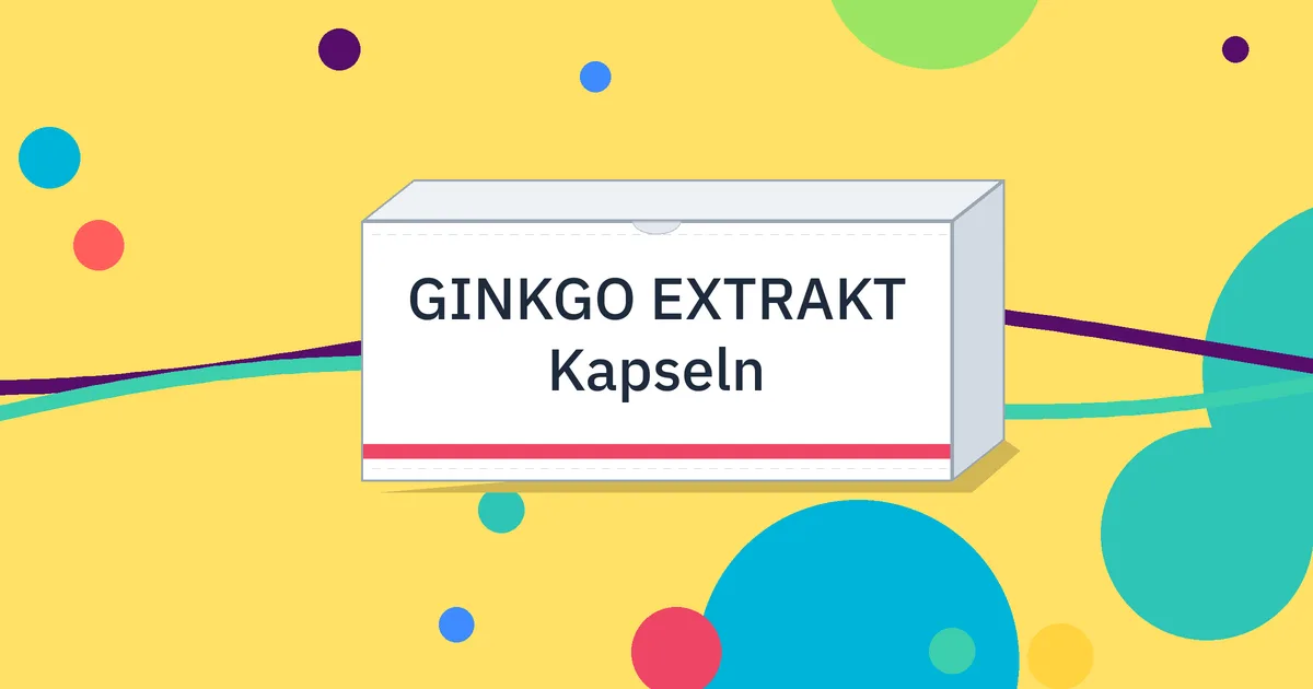 Symbolbild: Packung mit der Aufschrift GINKGO EXTRAKT Kapseln (PZN 05481665) – Verfügbarkeit und Bezug in Apotheken in Frankfurt am Main