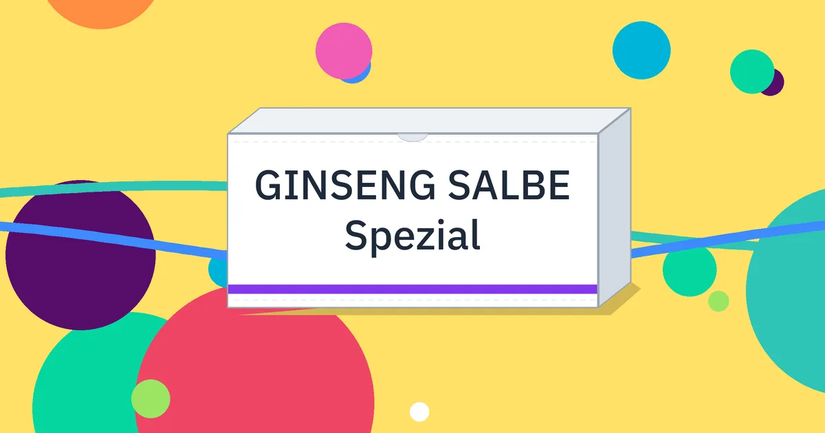 Symbolbild: Packung mit der Aufschrift GINSENG SALBE Spezial (PZN 02506732) – Verfügbarkeit und Bezug in Apotheken in Frankfurt am Main