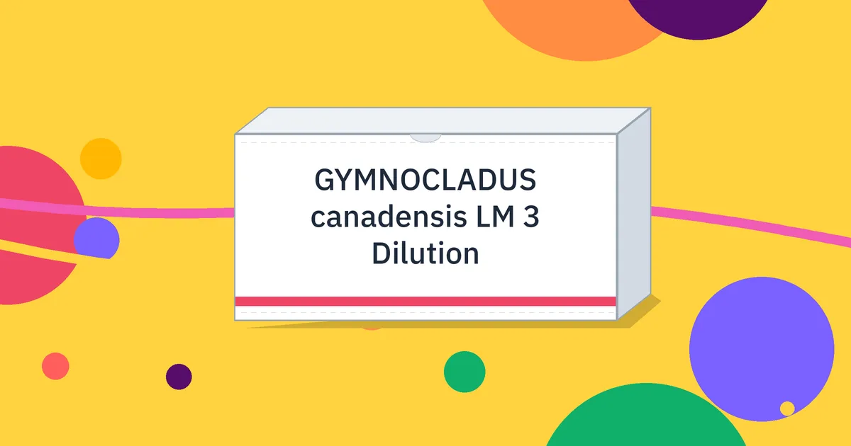 Symbolbild: Packung mit der Aufschrift GYMNOCLADUS canadensis LM 3 Dilution (PZN 13548751) – Verfügbarkeit und Bezug in Apotheken in Frankfurt am Main