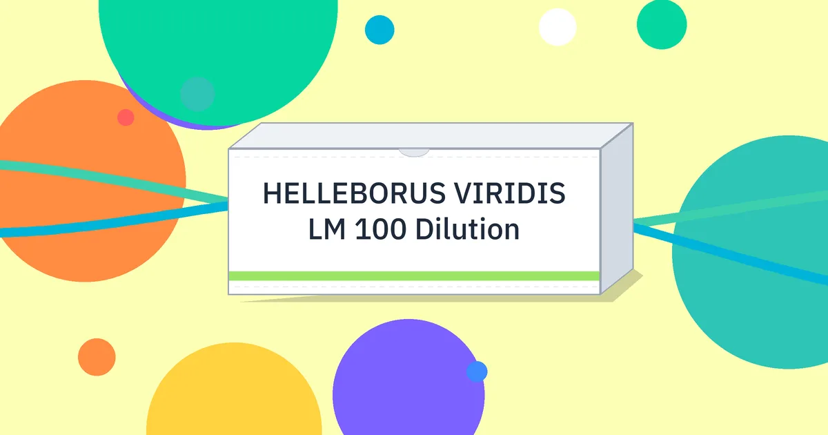 Symbolbild: Packung mit der Aufschrift HELLEBORUS VIRIDIS LM 100 Dilution (PZN 12886919) – Verfügbarkeit und Bezug in Apotheken in Frankfurt am Main