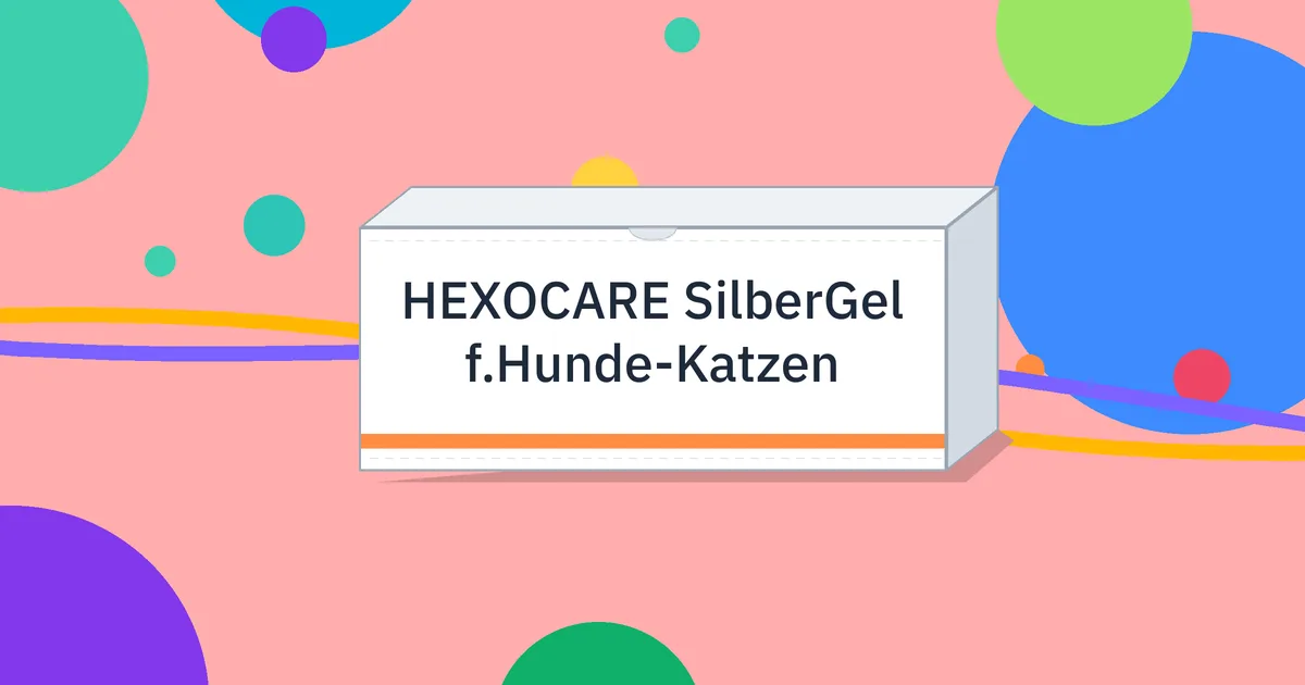 Symbolbild: Packung mit der Aufschrift HEXOCARE SilberGel f.Hunde-Katzen (PZN 11095825) – Verfügbarkeit und Bezug in Apotheken in Frankfurt am Main