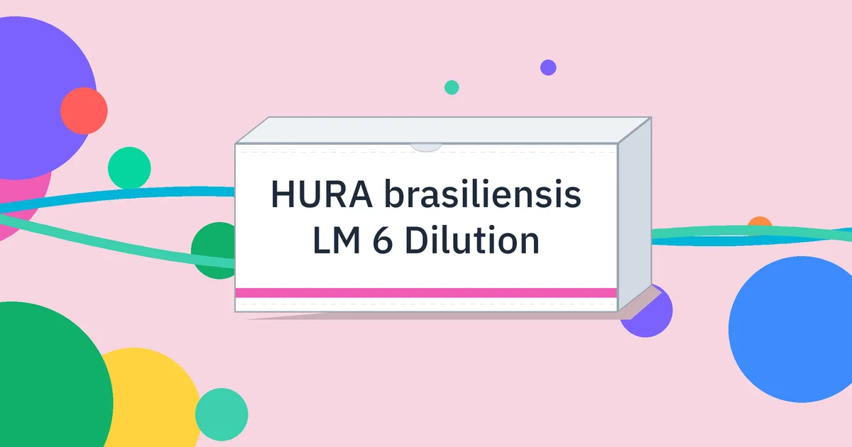 Symbolbild: Packung mit der Aufschrift HURA brasiliensis LM 6 Dilution (PZN 12889651) – Verfügbarkeit und Bezug in Apotheken in Frankfurt am Main