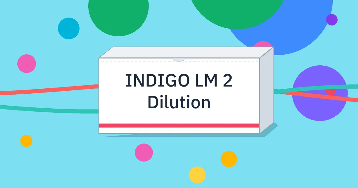 Symbolbild: Packung mit der Aufschrift INDIGO LM 2 Dilution (PZN 13559401) – Verfügbarkeit und Bezug in Apotheken in Frankfurt am Main