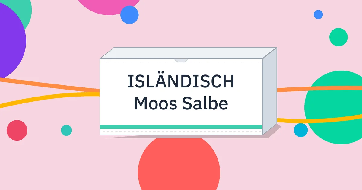 Symbolbild: Packung mit der Aufschrift ISLÄNDISCH Moos Salbe (PZN 18091606) – Verfügbarkeit und Bezug in Apotheken in Frankfurt am Main