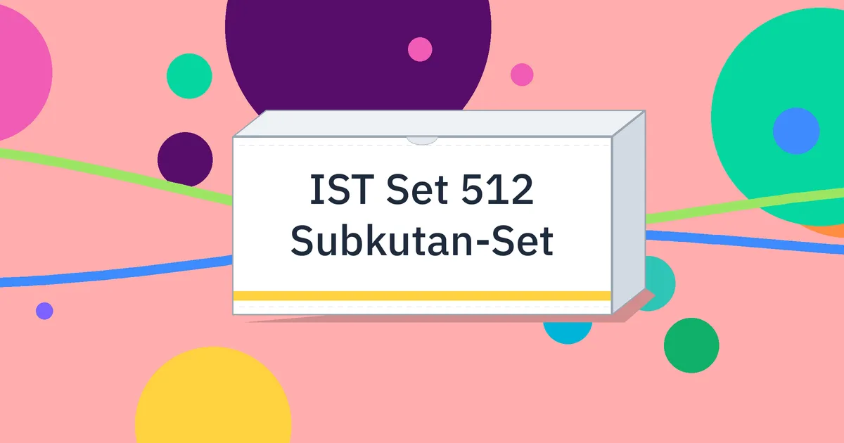 Symbolbild: Packung mit der Aufschrift IST Set 512 Subkutan-Set (PZN 19493560) – Verfügbarkeit und Bezug in Apotheken in Frankfurt am Main
