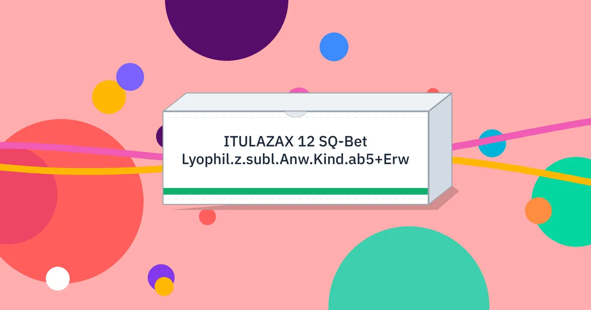 Symbolbild: Packung mit der Aufschrift ITULAZAX 12 SQ-Bet Lyophil.z.subl.Anw.Kind.ab5+Erw (PZN 19622000) – Verfügbarkeit und Bezug in Apotheken in Frankfurt am Main