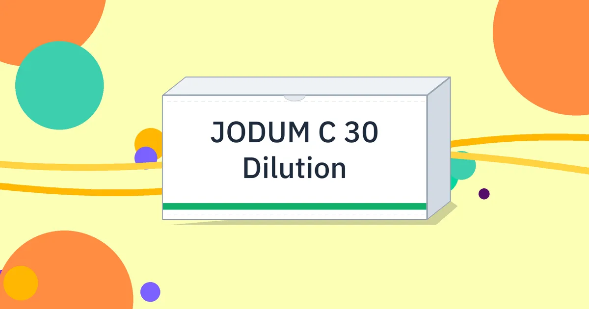 Symbolbild: Packung mit der Aufschrift JODUM C 30 Dilution (PZN 07170691) – Verfügbarkeit und Bezug in Apotheken in Frankfurt am Main