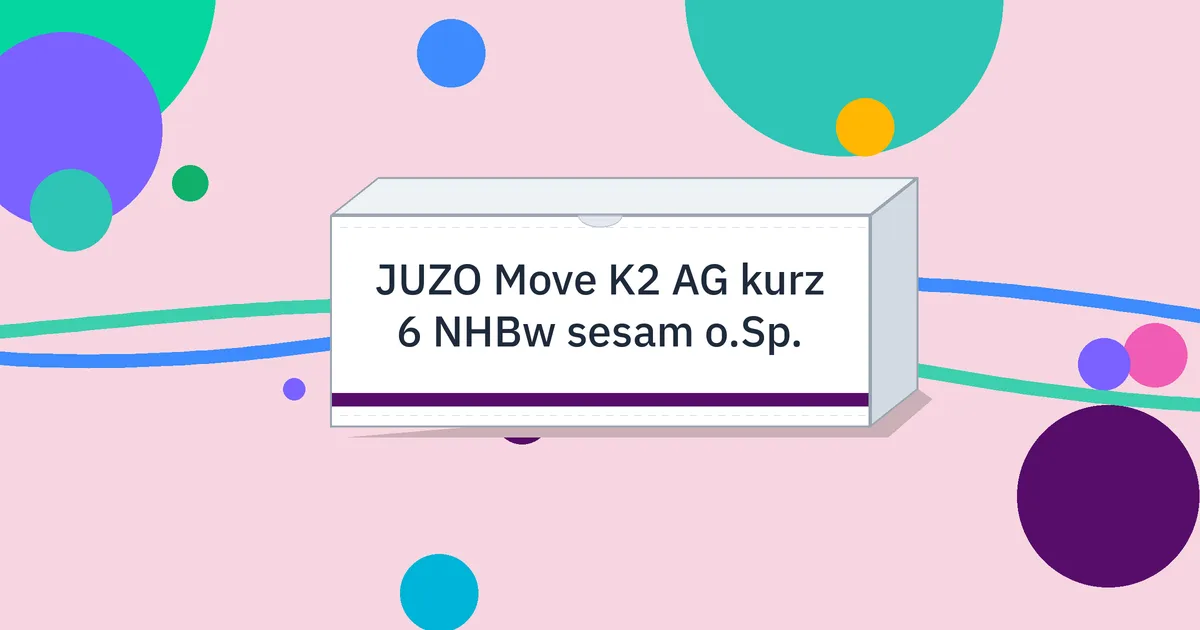 Symbolbild: Packung mit der Aufschrift JUZO Move K2 AG kurz 6 NHBw sesam o.Sp. (PZN 18529149) – Verfügbarkeit und Bezug in Apotheken in Frankfurt am Main