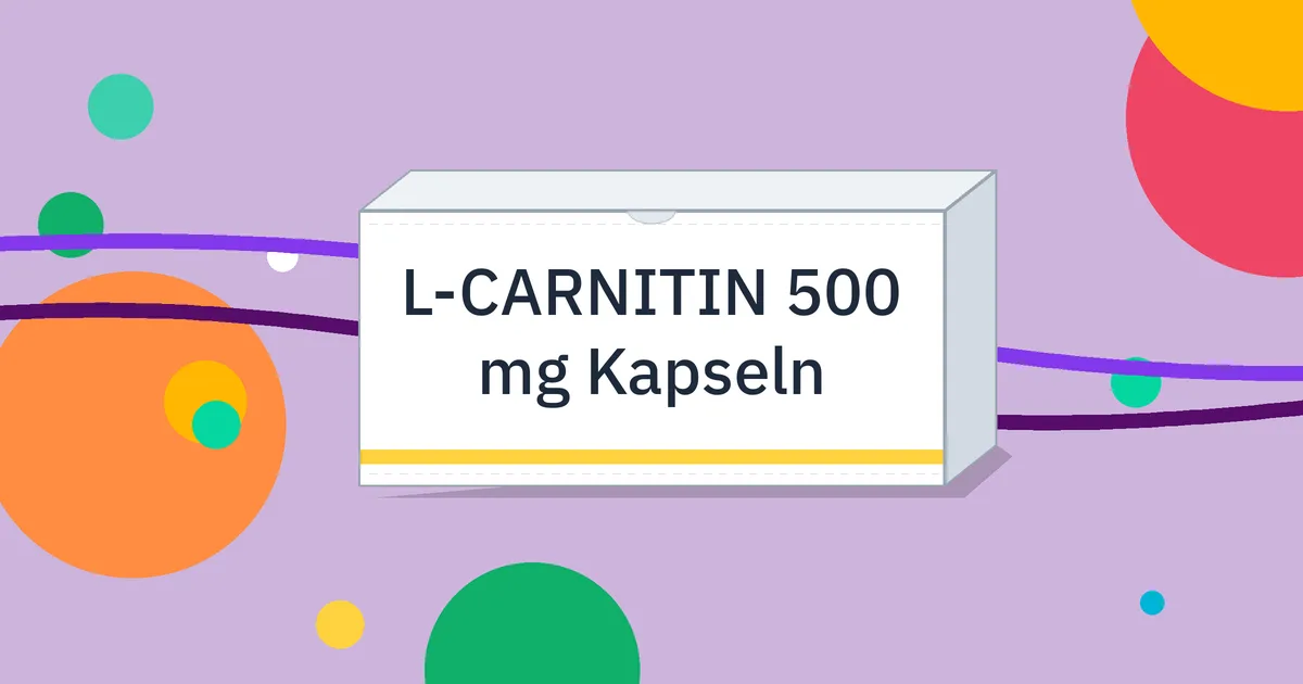 Symbolbild: Packung mit der Aufschrift L-CARNITIN 500 mg Kapseln (PZN 00091014) – Verfügbarkeit und Bezug in Apotheken in Frankfurt am Main
