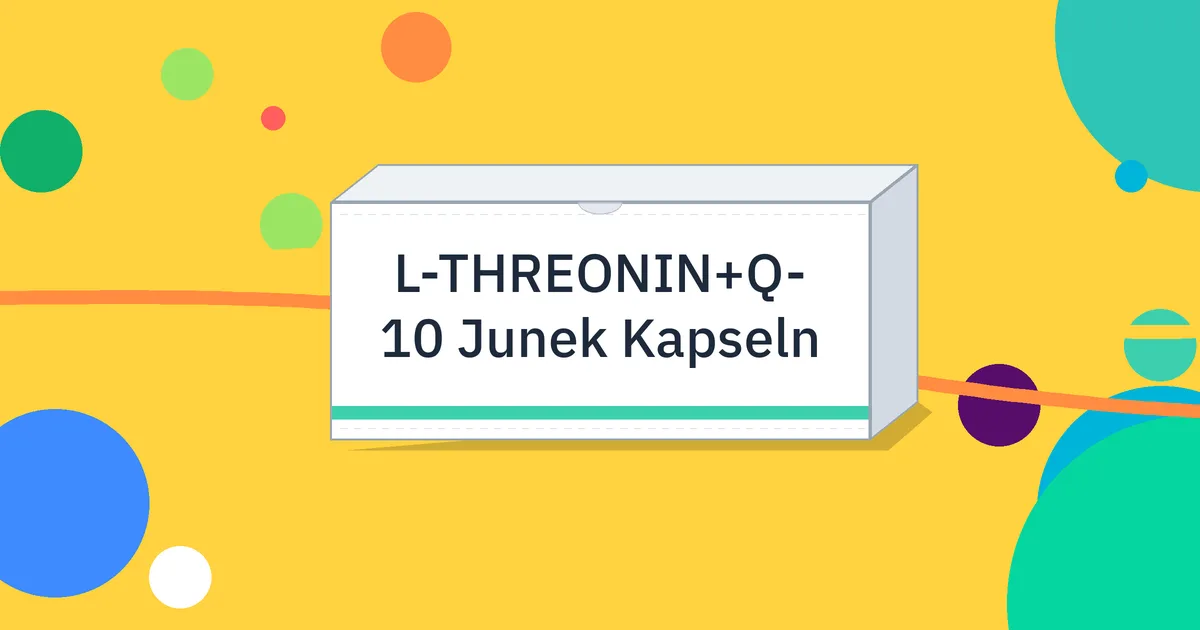 Symbolbild: Packung mit der Aufschrift L-THREONIN+Q-10 Junek Kapseln (PZN 00981794) – Verfügbarkeit und Bezug in Apotheken in Frankfurt am Main