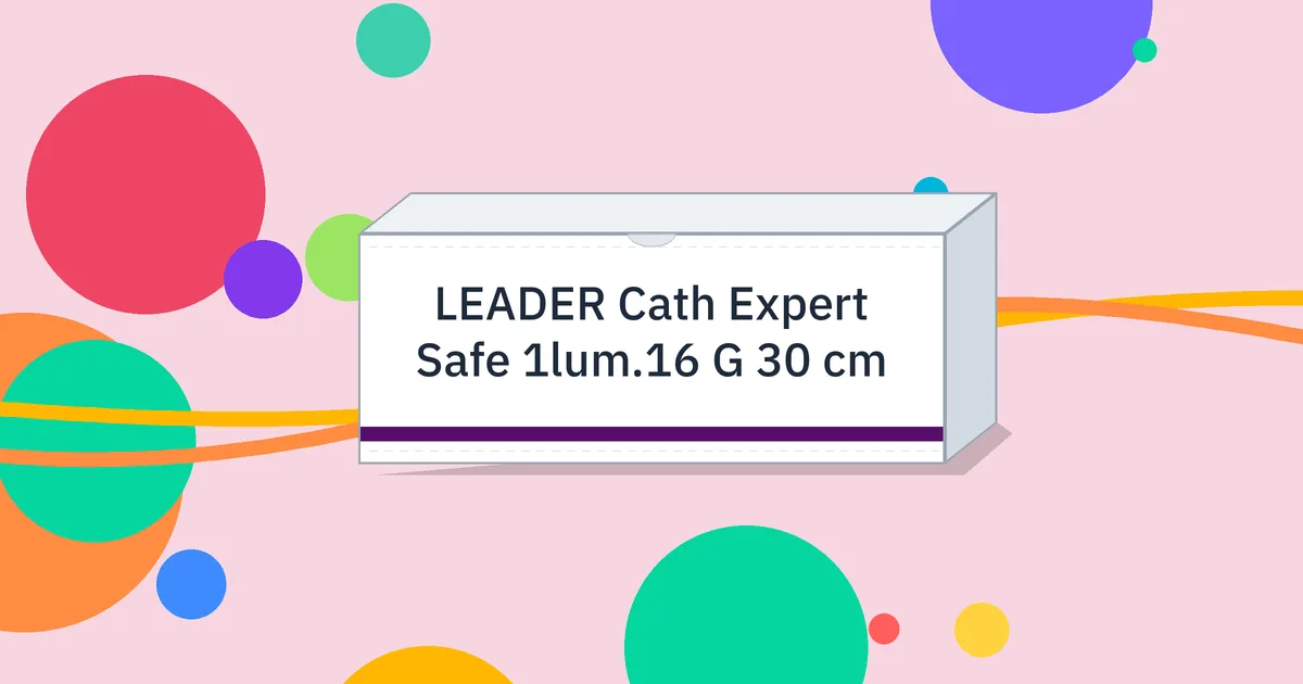 Symbolbild: Packung mit der Aufschrift LEADER Cath Expert Safe 1lum.16 G 30 cm (PZN 10304161) – Verfügbarkeit und Bezug in Apotheken in Frankfurt am Main
