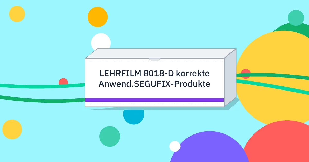 Symbolbild: Packung mit der Aufschrift LEHRFILM 8018-D korrekte Anwend.SEGUFIX-Produkte (PZN 14306487) – Verfügbarkeit und Bezug in Apotheken in Frankfurt am Main