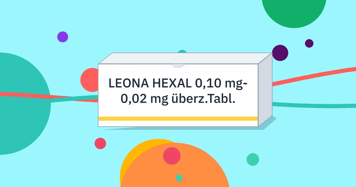 Symbolbild: Packung mit der Aufschrift LEONA HEXAL 0,10 mg-0,02 mg überz.Tabl. (PZN 05991521) – Verfügbarkeit und Bezug in Apotheken in Frankfurt am Main