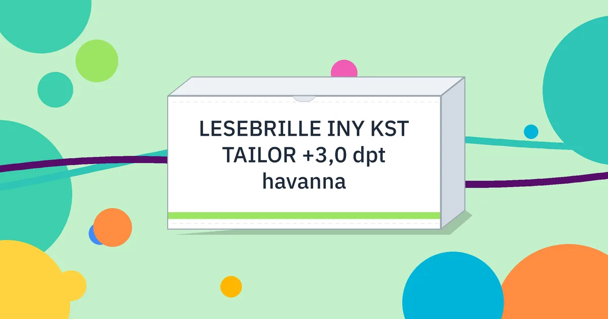 Symbolbild: Packung mit der Aufschrift LESEBRILLE INY KST TAILOR +3,0 dpt havanna (PZN 19928437) – Verfügbarkeit und Bezug in Apotheken in Frankfurt am Main