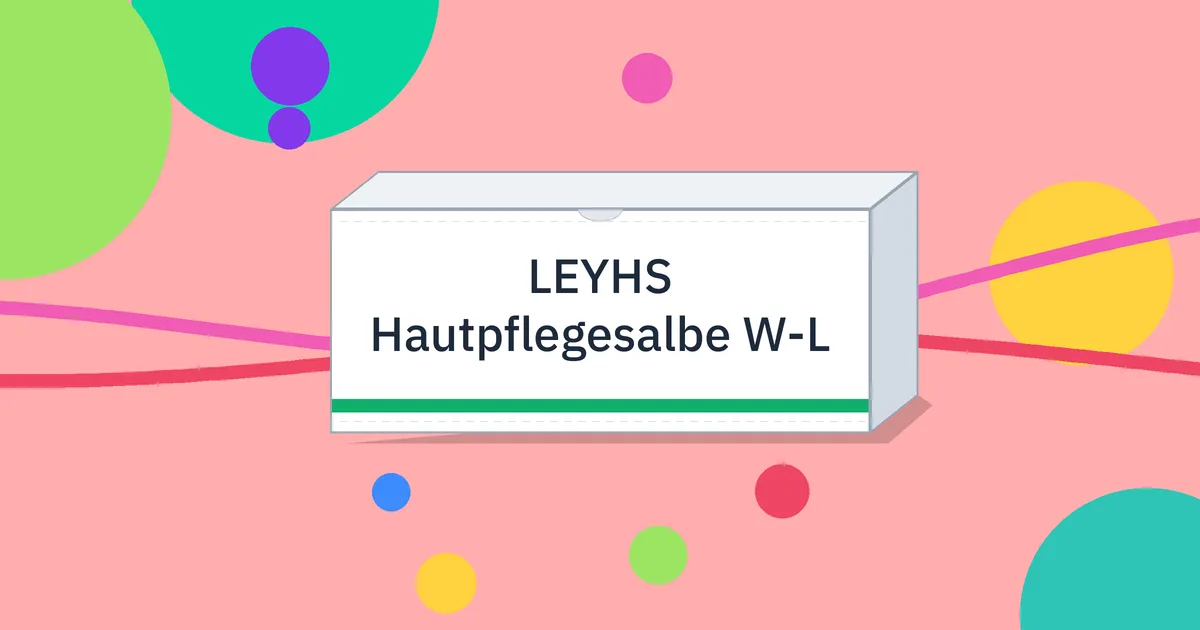 Symbolbild: Packung mit der Aufschrift LEYHS Hautpflegesalbe W-L (PZN 02405267) – Verfügbarkeit und Bezug in Apotheken in Frankfurt am Main