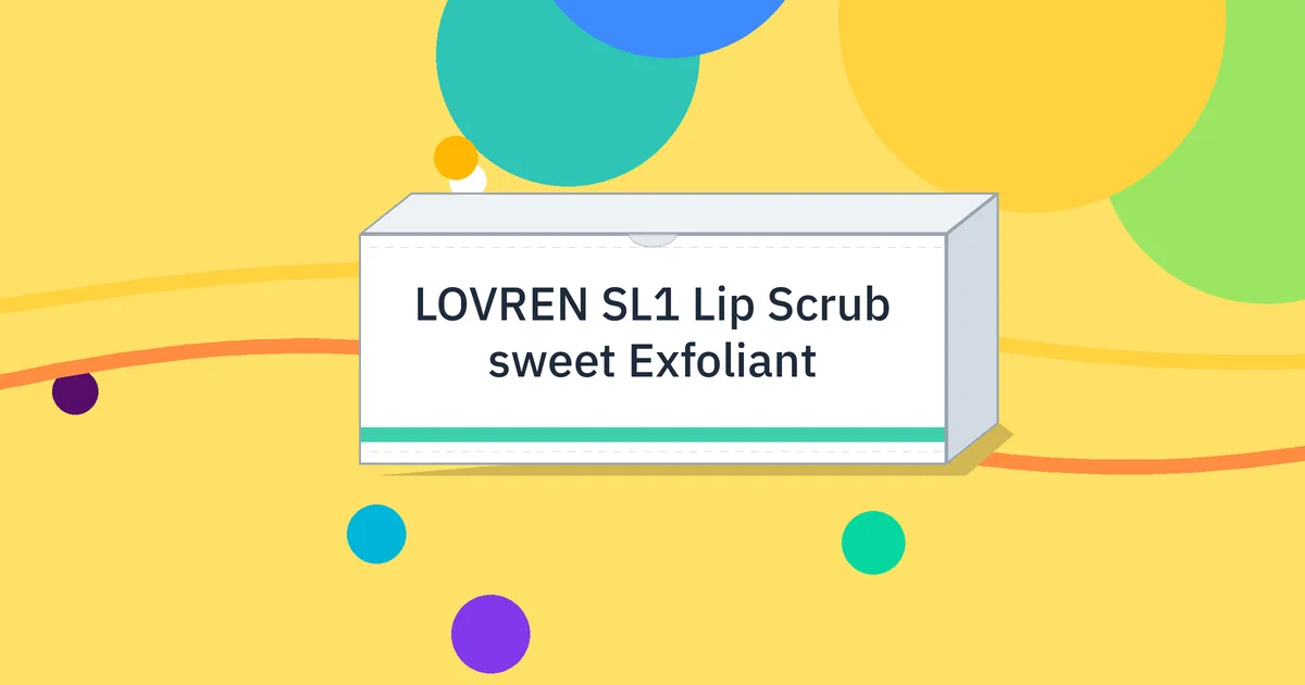 Symbolbild: Packung mit der Aufschrift LOVREN SL1 Lip Scrub sweet Exfoliant (PZN 20031505) – Verfügbarkeit und Bezug in Apotheken in Frankfurt am Main