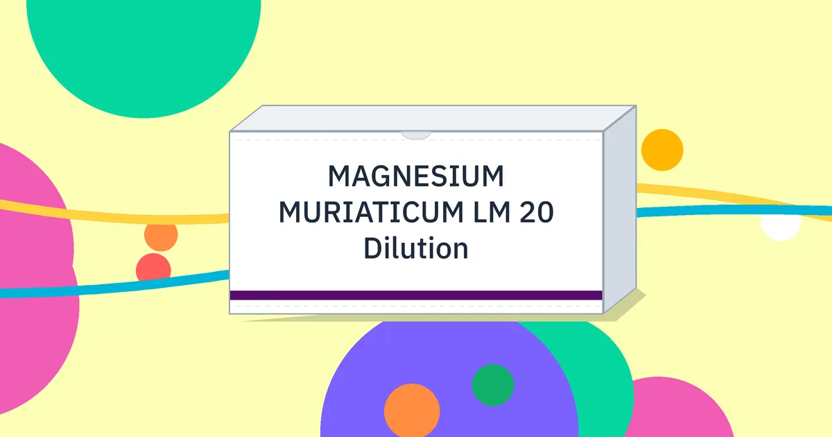Symbolbild: Packung mit der Aufschrift MAGNESIUM MURIATICUM LM 20 Dilution (PZN 12938912) – Verfügbarkeit und Bezug in Apotheken in Frankfurt am Main