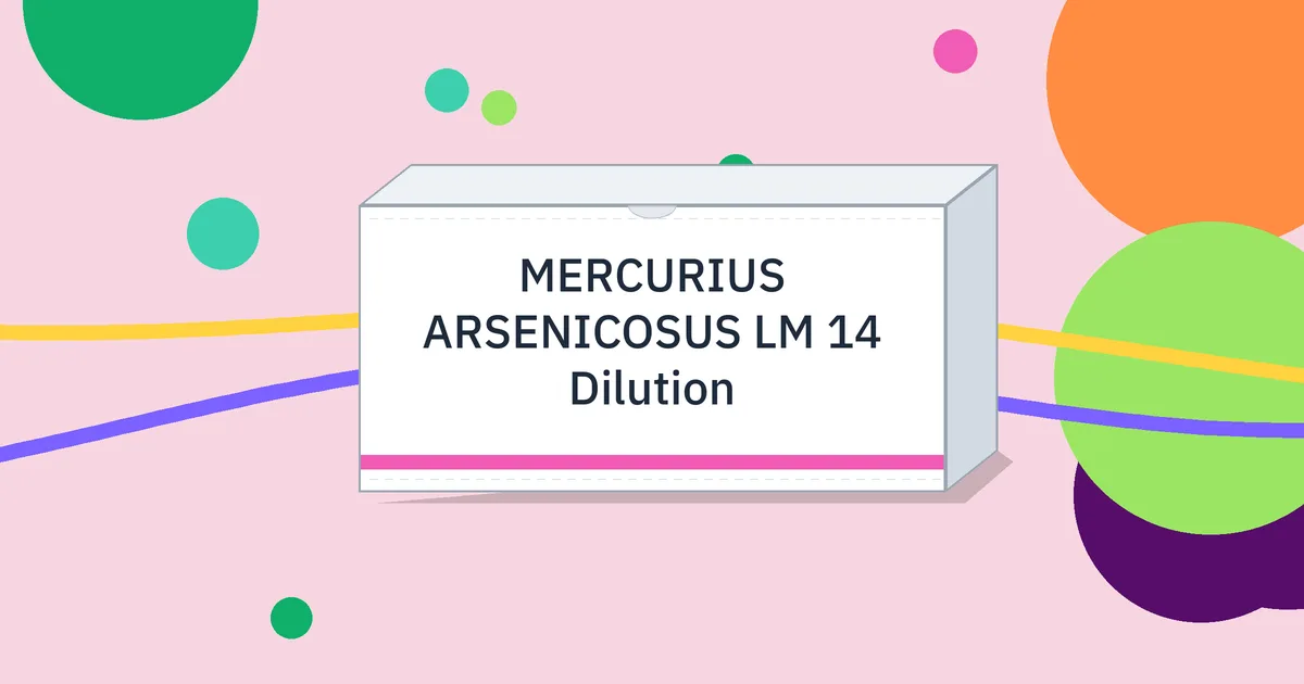 Symbolbild: Packung mit der Aufschrift MERCURIUS ARSENICOSUS LM 14 Dilution (PZN 13606112) – Verfügbarkeit und Bezug in Apotheken in Frankfurt am Main
