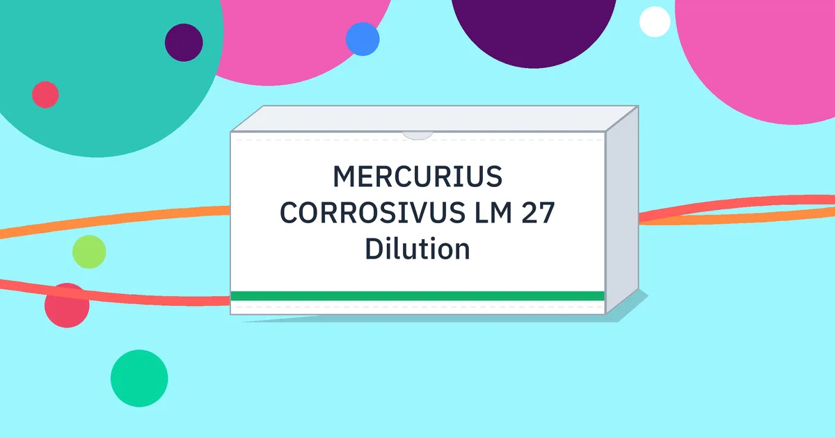 Symbolbild: Packung mit der Aufschrift MERCURIUS CORROSIVUS LM 27 Dilution (PZN 12950149) – Verfügbarkeit und Bezug in Apotheken in Frankfurt am Main