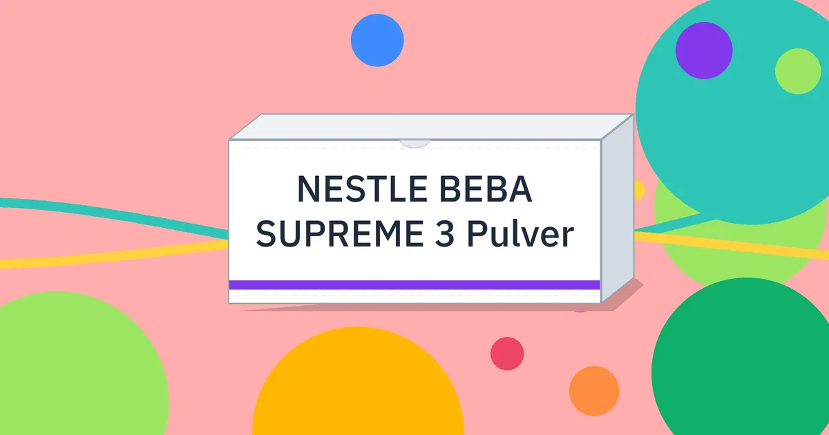 Symbolbild: Packung mit der Aufschrift NESTLE BEBA SUPREME 3 Pulver (PZN 16893709) – Verfügbarkeit und Bezug in Apotheken in Frankfurt am Main