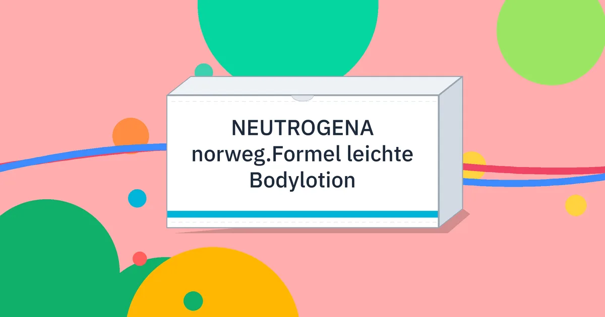 Symbolbild: Packung mit der Aufschrift NEUTROGENA norweg.Formel leichte Bodylotion (PZN 17866413) – Verfügbarkeit und Bezug in Apotheken in Frankfurt am Main