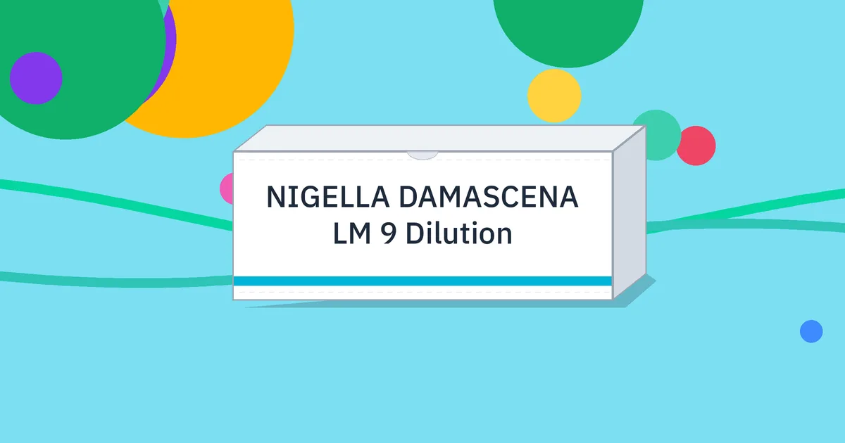 Symbolbild: Packung mit der Aufschrift NIGELLA DAMASCENA LM 9 Dilution (PZN 13618138) – Verfügbarkeit und Bezug in Apotheken in Frankfurt am Main