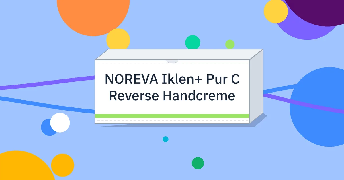 Symbolbild: Packung mit der Aufschrift NOREVA Iklen+ Pur C Reverse Handcreme (PZN 19166967) – Verfügbarkeit und Bezug in Apotheken in Frankfurt am Main