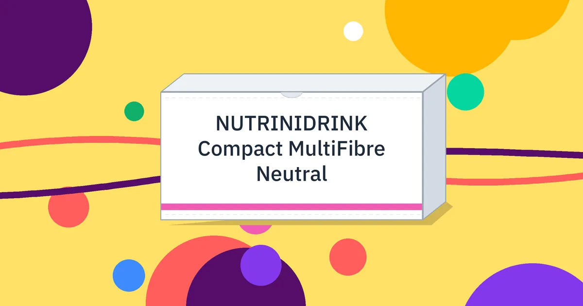 Symbolbild: Packung mit der Aufschrift NUTRINIDRINK Compact MultiFibre Neutral (PZN 10185816) – Verfügbarkeit und Bezug in Apotheken in Frankfurt am Main