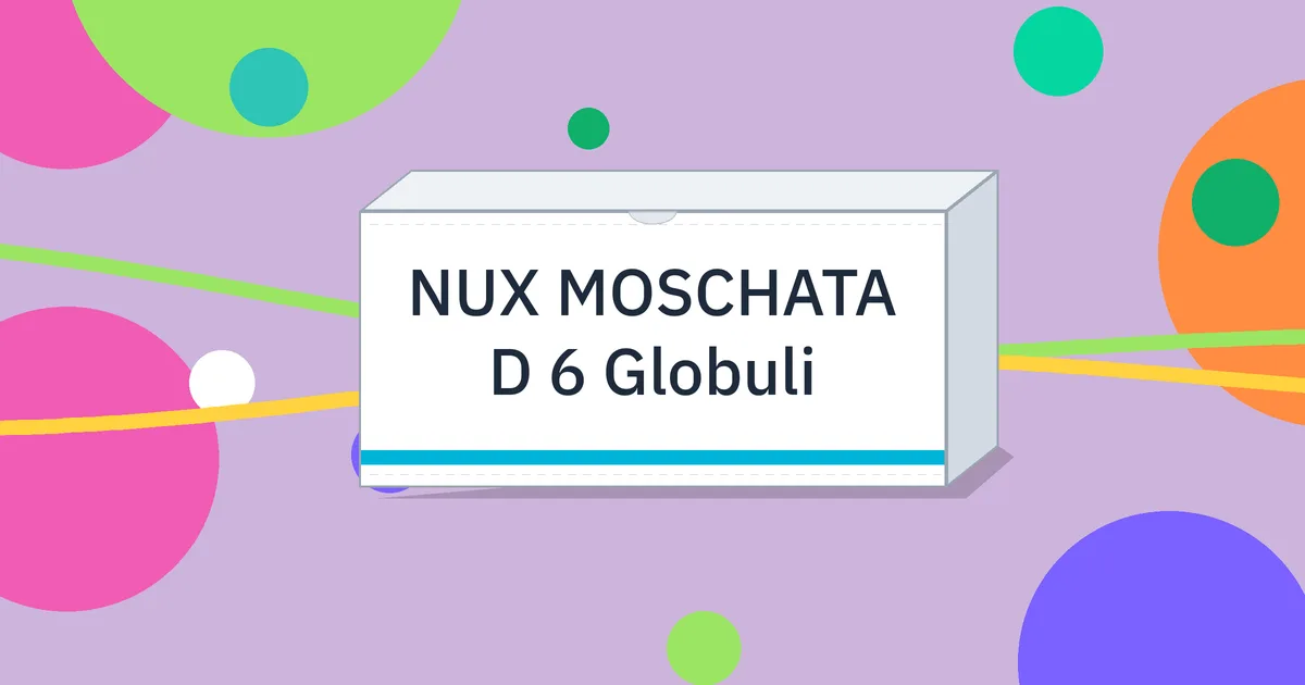 Symbolbild: Packung mit der Aufschrift NUX MOSCHATA D 6 Globuli (PZN 02928232) – Verfügbarkeit und Bezug in Apotheken in Frankfurt am Main