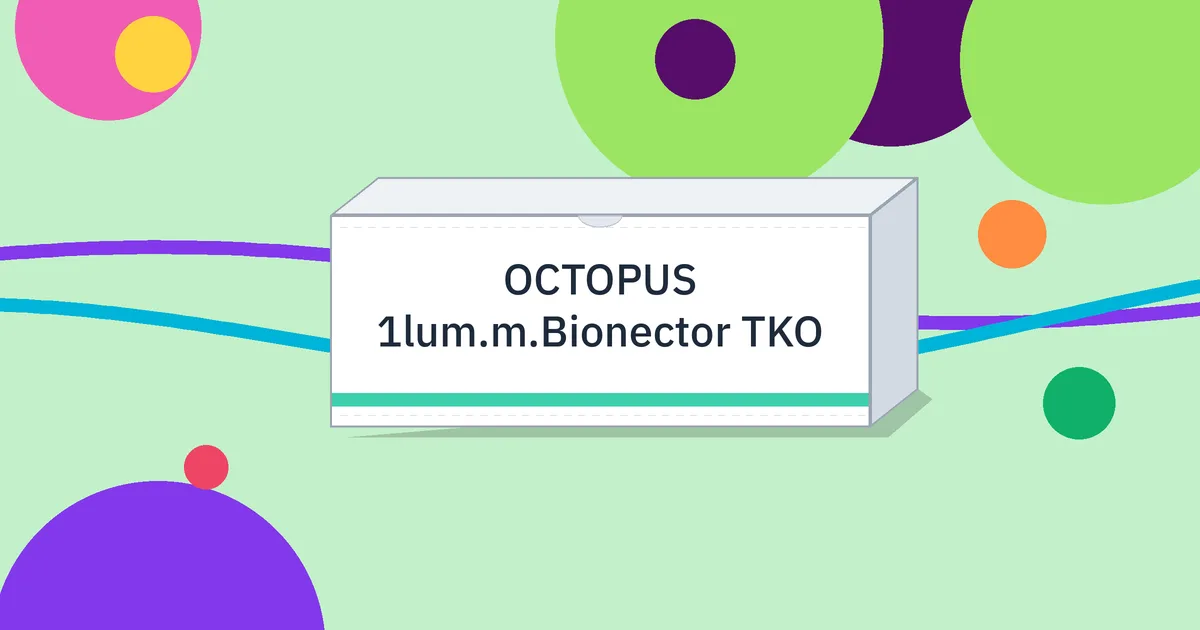 Symbolbild: Packung mit der Aufschrift OCTOPUS 1lum.m.Bionector TKO (PZN 15328462) – Verfügbarkeit und Bezug in Apotheken in Frankfurt am Main