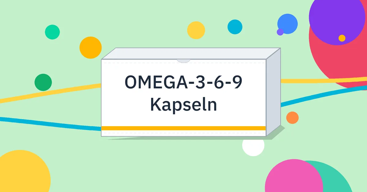 Symbolbild: Packung mit der Aufschrift OMEGA-3-6-9 Kapseln (PZN 04871921) – Verfügbarkeit und Bezug in Apotheken in Frankfurt am Main