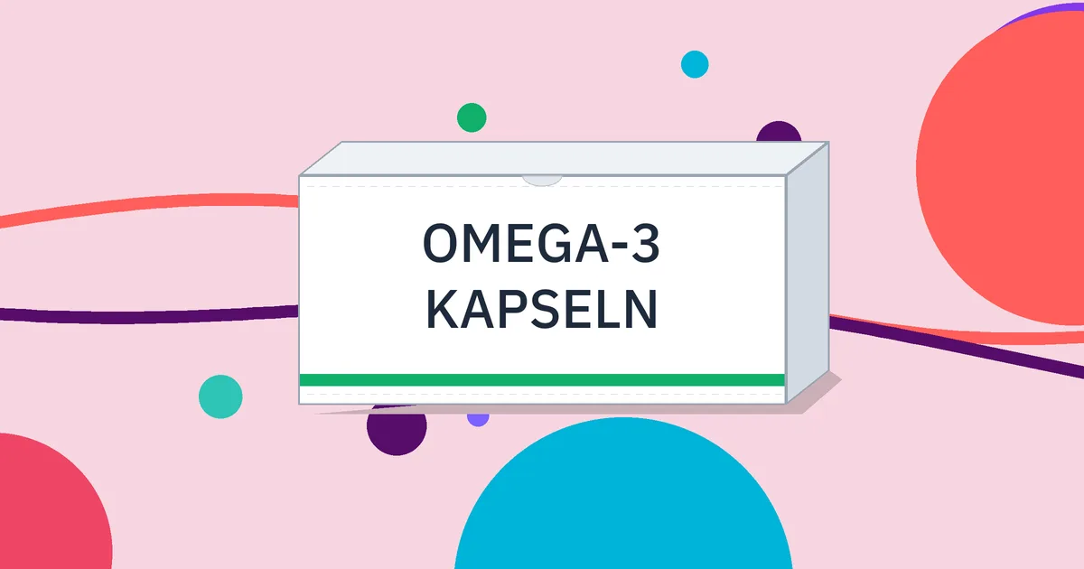 Symbolbild: Packung mit der Aufschrift OMEGA-3 KAPSELN (PZN 19506972) – Verfügbarkeit und Bezug in Apotheken in Frankfurt am Main