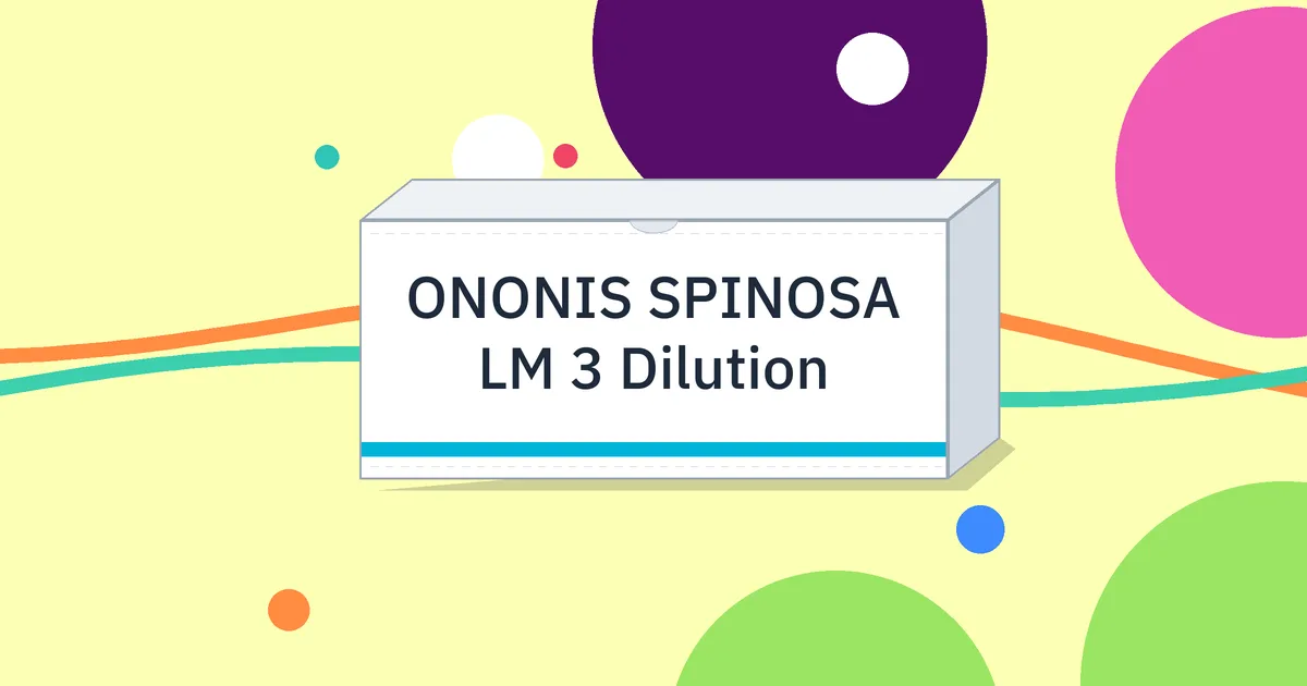 Symbolbild: Packung mit der Aufschrift ONONIS SPINOSA LM 3 Dilution (PZN 13625575) – Verfügbarkeit und Bezug in Apotheken in Frankfurt am Main