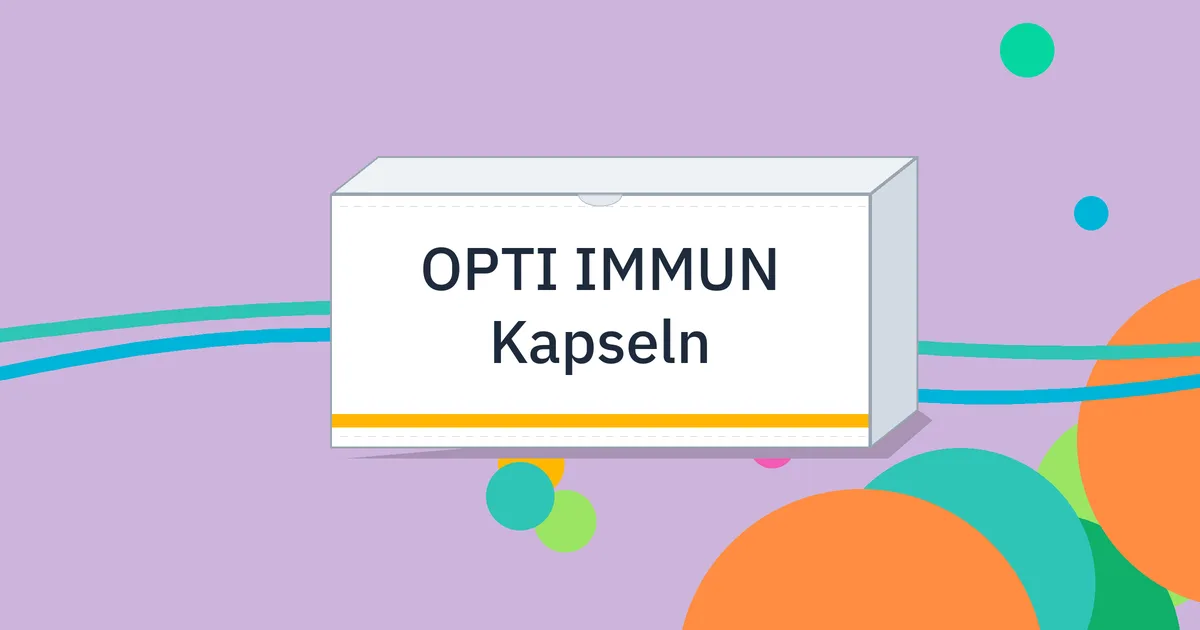 Symbolbild: Packung mit der Aufschrift OPTI IMMUN Kapseln (PZN 06435348) – Verfügbarkeit und Bezug in Apotheken in Frankfurt am Main