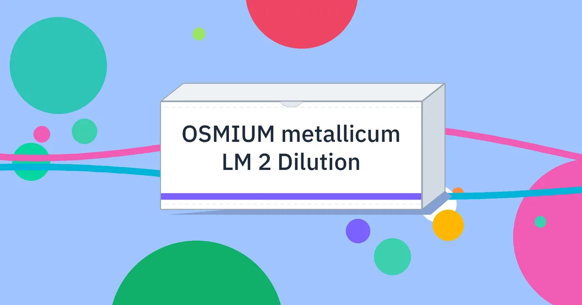 Symbolbild: Packung mit der Aufschrift OSMIUM metallicum LM 2 Dilution (PZN 12973848) – Verfügbarkeit und Bezug in Apotheken in Frankfurt am Main