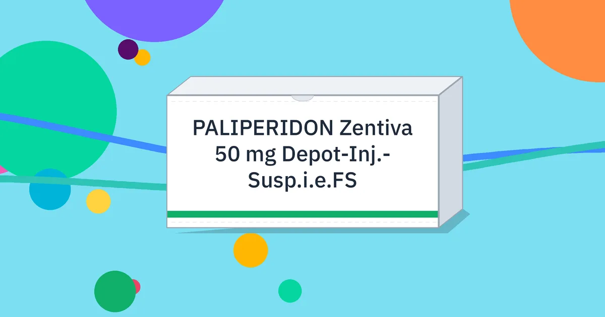Symbolbild: Packung mit der Aufschrift PALIPERIDON Zentiva 50 mg Depot-Inj.-Susp.i.e.FS (PZN 20038157) – Verfügbarkeit und Bezug in Apotheken in Frankfurt am Main