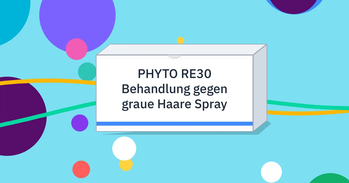 Symbolbild: Packung mit der Aufschrift PHYTO RE30 Behandlung gegen graue Haare Spray (PZN 14169197) – Verfügbarkeit und Bezug in Apotheken in Frankfurt am Main