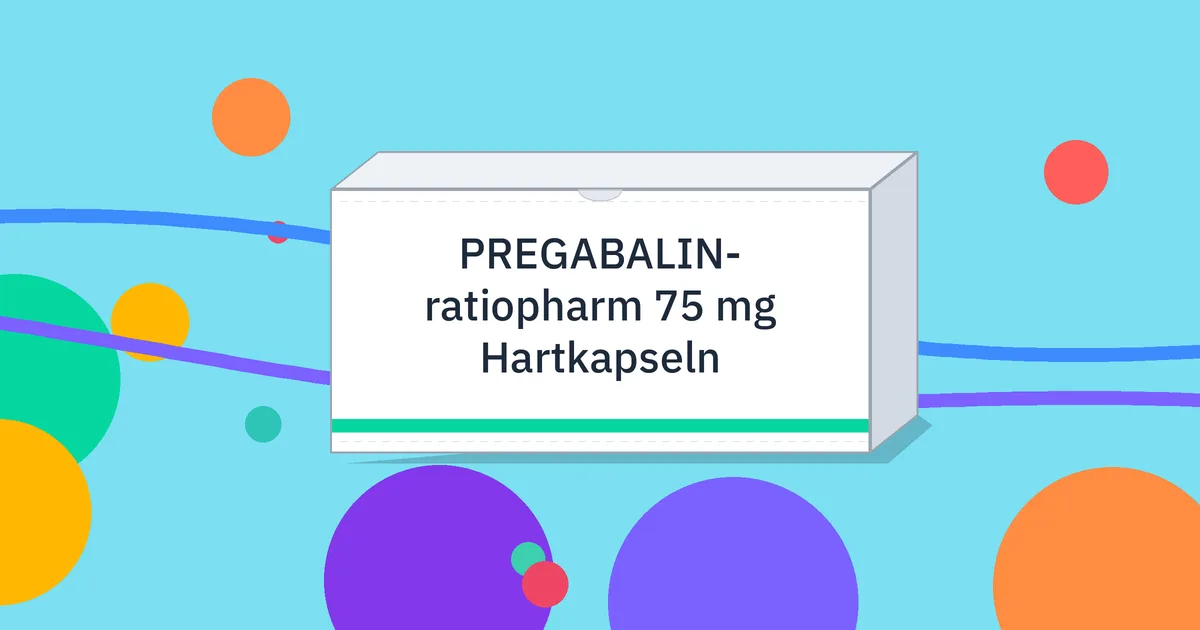Symbolbild: Packung mit der Aufschrift PREGABALIN-ratiopharm 75 mg Hartkapseln (PZN 10328865) – Verfügbarkeit und Bezug in Apotheken in Frankfurt am Main