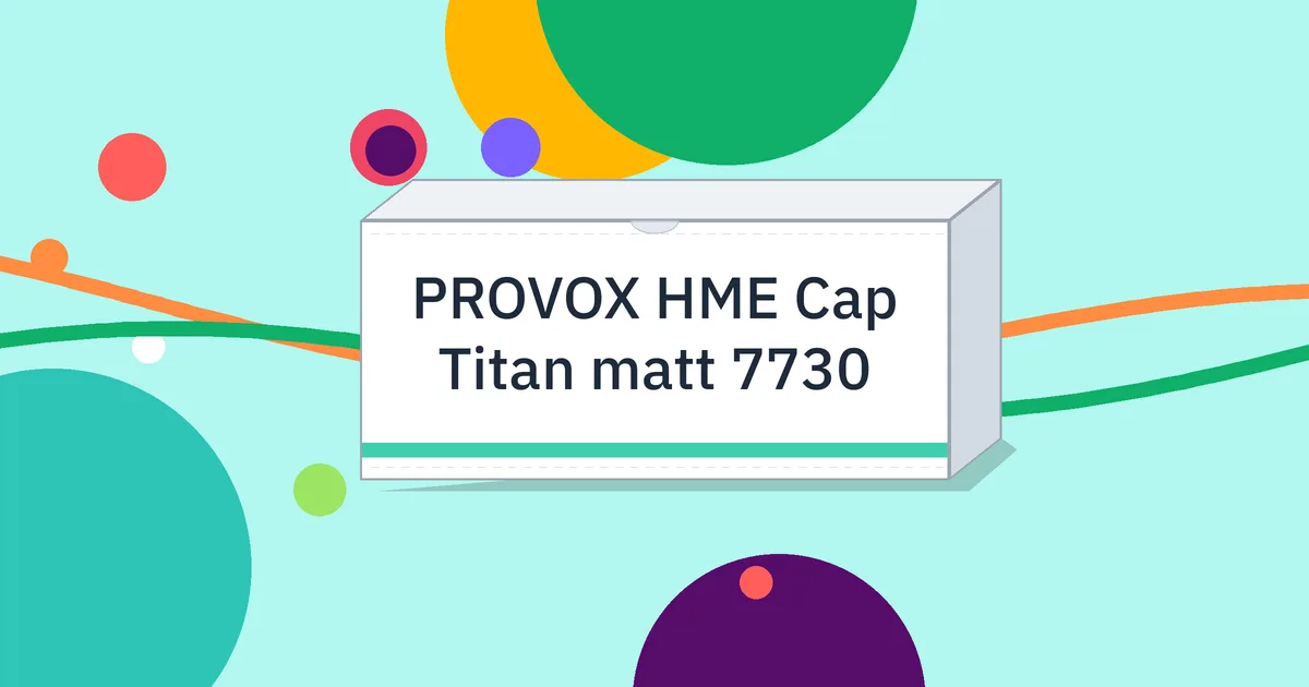Symbolbild: Packung mit der Aufschrift PROVOX HME Cap Titan matt 7730 (PZN 00419851) – Verfügbarkeit und Bezug in Apotheken in Frankfurt am Main