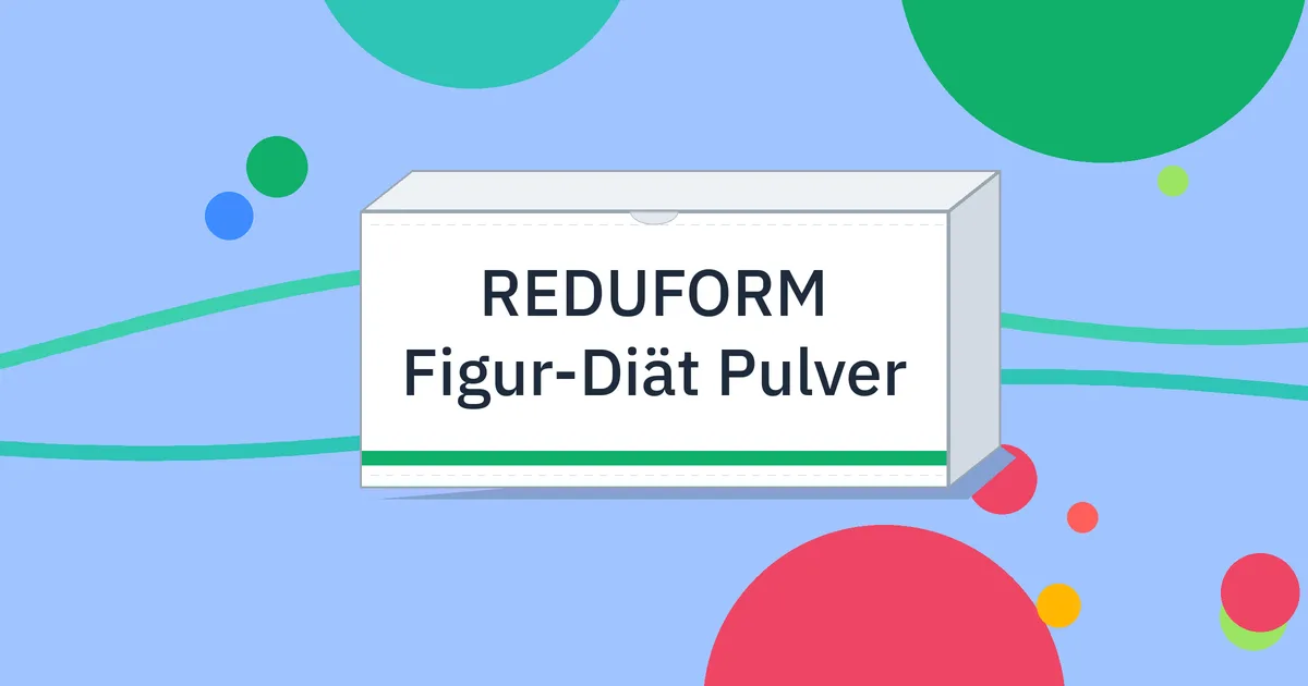 Symbolbild: Packung mit der Aufschrift REDUFORM Figur-Diät Pulver (PZN 01590475) – Verfügbarkeit und Bezug in Apotheken in Frankfurt am Main