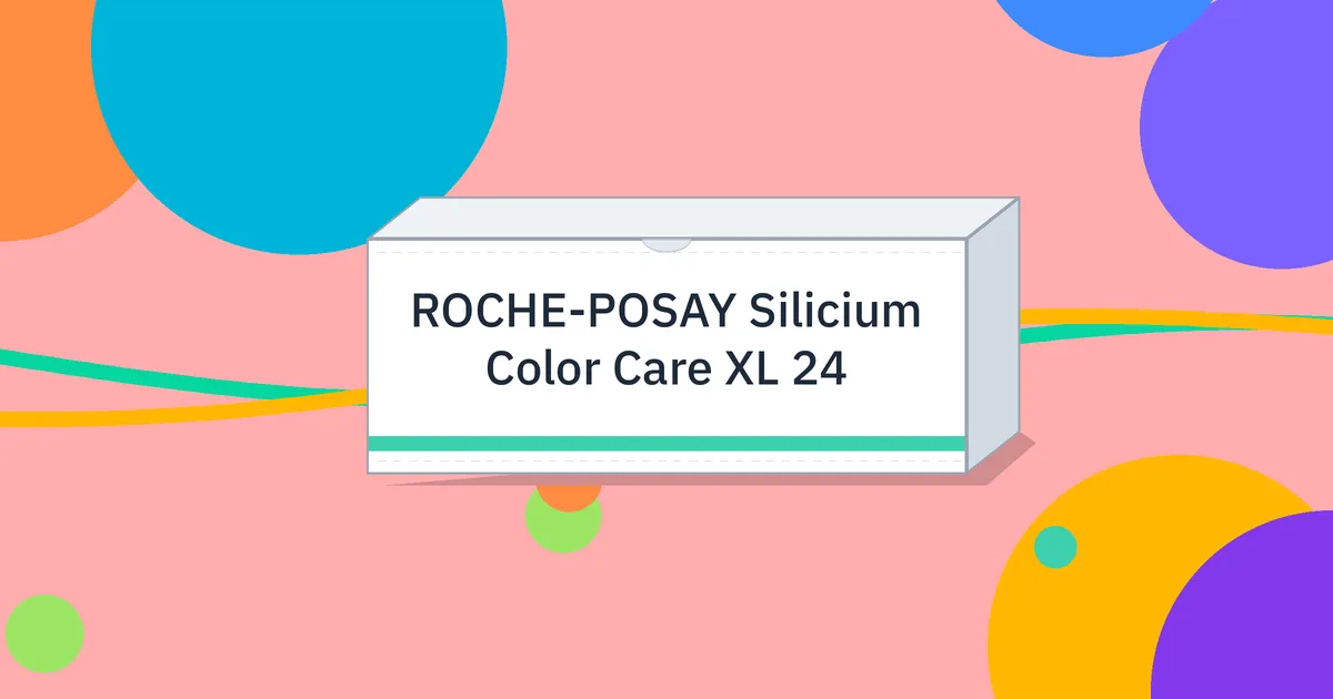 Symbolbild: Packung mit der Aufschrift ROCHE-POSAY Silicium Color Care XL 24 (PZN 00427000) – Verfügbarkeit und Bezug in Apotheken in Frankfurt am Main