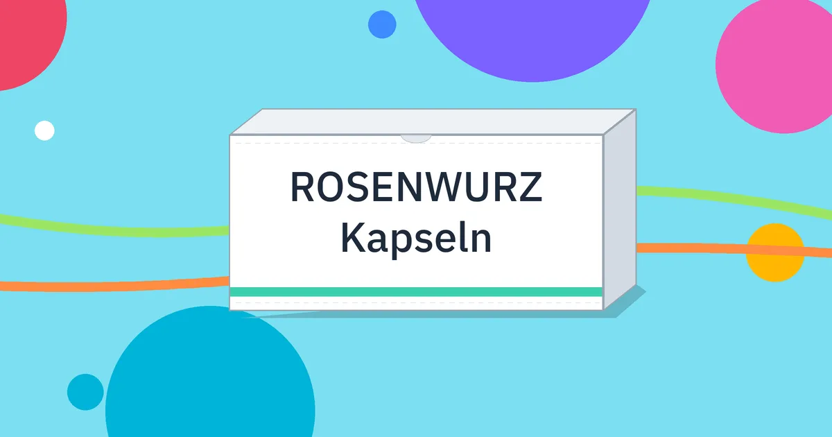 Symbolbild: Packung mit der Aufschrift ROSENWURZ Kapseln (PZN 00760231) – Verfügbarkeit und Bezug in Apotheken in Frankfurt am Main