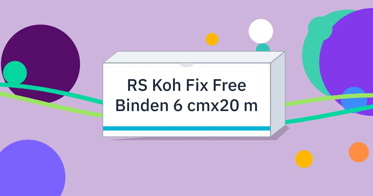Symbolbild: Packung mit der Aufschrift RS Koh Fix Free Binden 6 cmx20 m (PZN 04608129) – Verfügbarkeit und Bezug in Apotheken in Frankfurt am Main