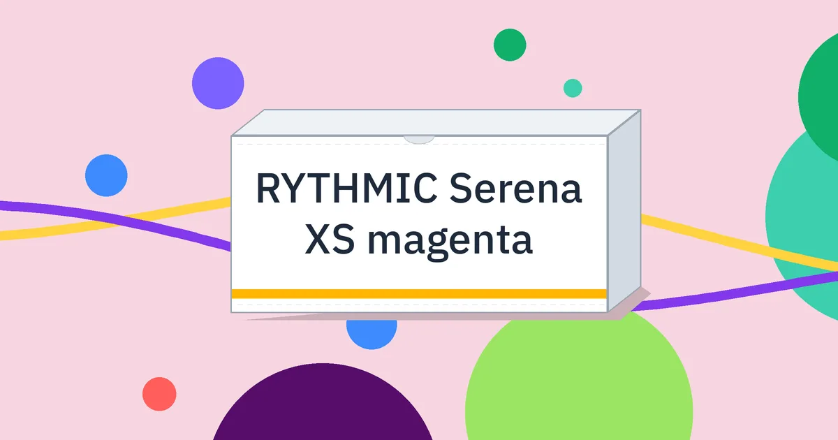 Symbolbild: Packung mit der Aufschrift RYTHMIC Serena XS magenta (PZN 18786679) – Verfügbarkeit und Bezug in Apotheken in Frankfurt am Main